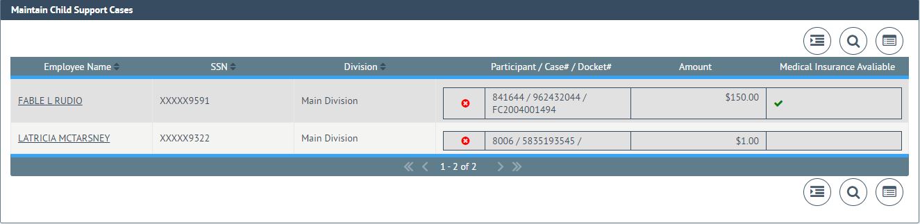 iPayOnline Maintain Child Support Cases